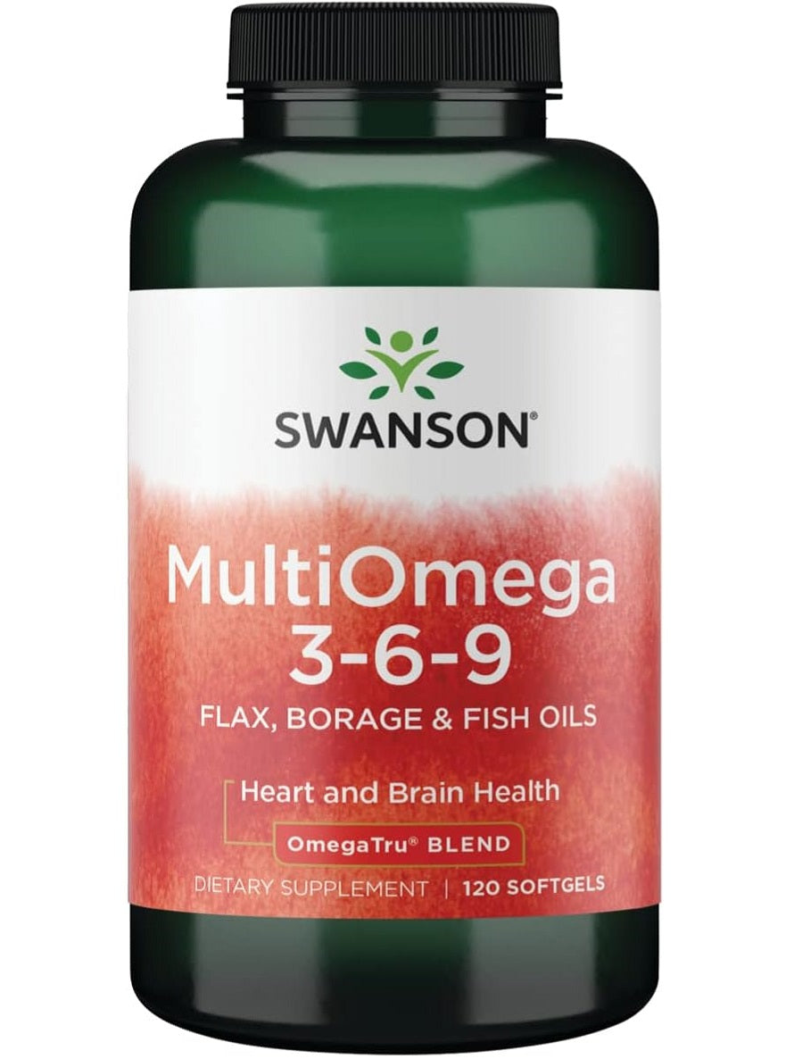 MultiOmega 3 6 9, Swanson, 120 cápsulas – Beyuga.com